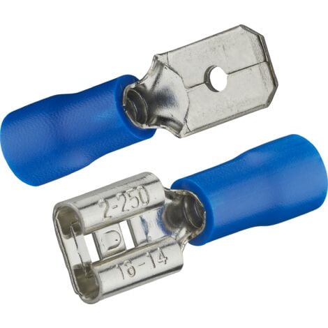 DEBFLEX - 711068 - Clips Terminal de Cable macho y Hembra Pre-aislado 6 ...