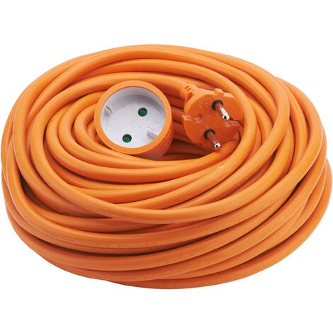 DEBFLEX - 339259 - Alargador de Jardin 2P 16A 2X1,5 mm² Ho5Vv-F 25M Naranja