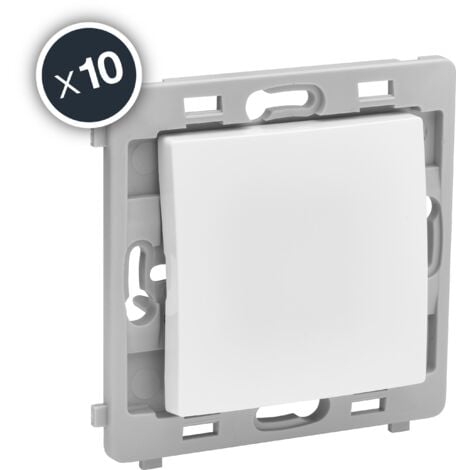 DEBFLEX - 802009 - Caly Mecanismo Pulsador Blanco Caja de 10