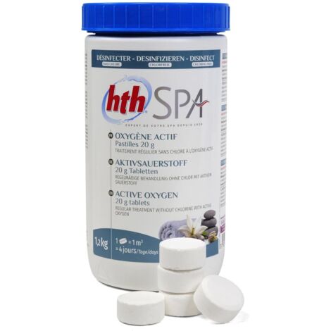 hth Spa Aktivsauerstoff Tabletten 1,2 kg Aktivsauerstofftabletten 20g ...