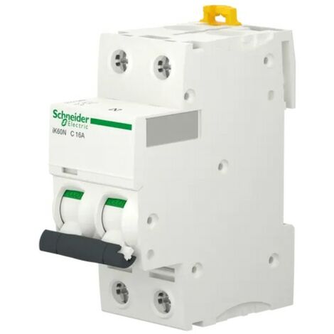 Disjoncteur magnétothermique iK60N 2P 16A courbe-C - SCHNEIDER ELECTRIC