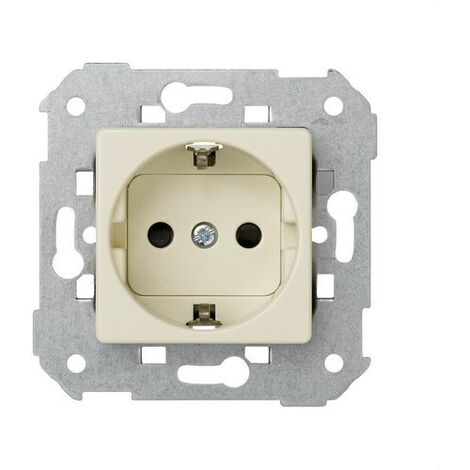 Prise de base SIMON 31 Normale avec TT Schuko 16A 250V Ivoire