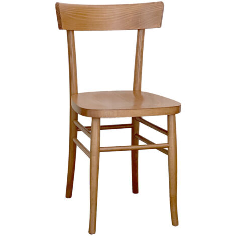 Sedia in legno noce chiaro milano vintage