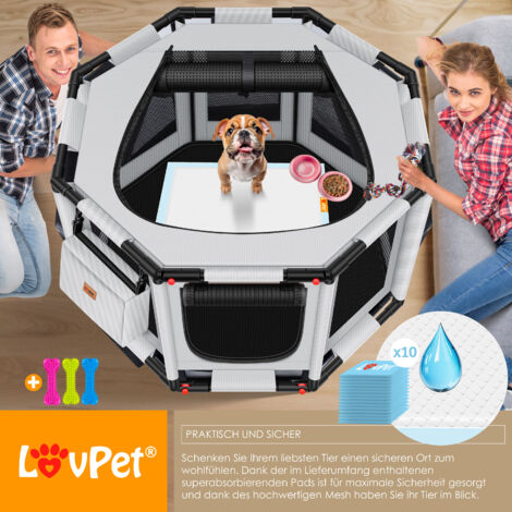 LOVPET® Corral para cachorros para interior y exterior Corral para ...