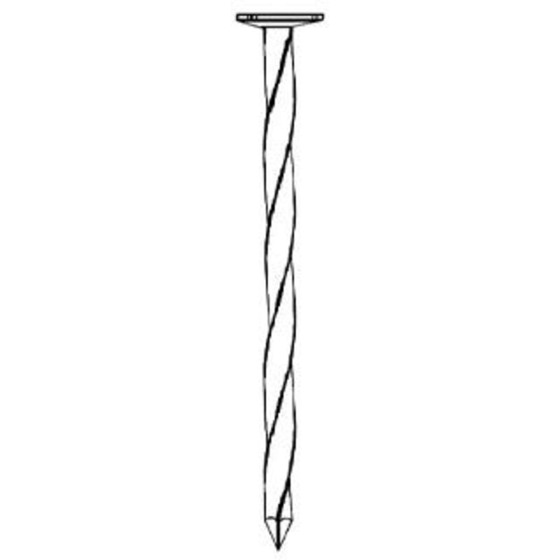 Pointe torsadée claire 125x5.0mm boite de 5Kg Arcelor