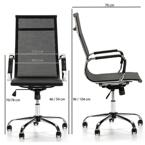 Sedia da ufficio reclinabile sottile, tessuto traspirante, sedia ...