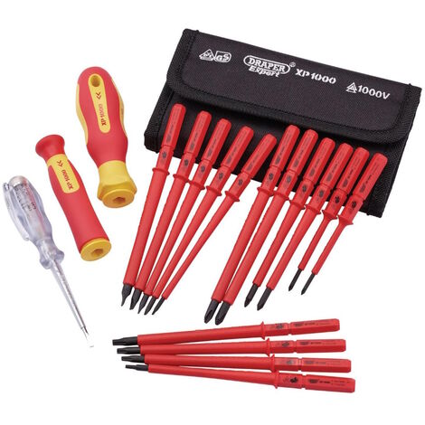 Draper 965I/18 18pc VDE Interchangeable Blade Screwdriver Set 05776