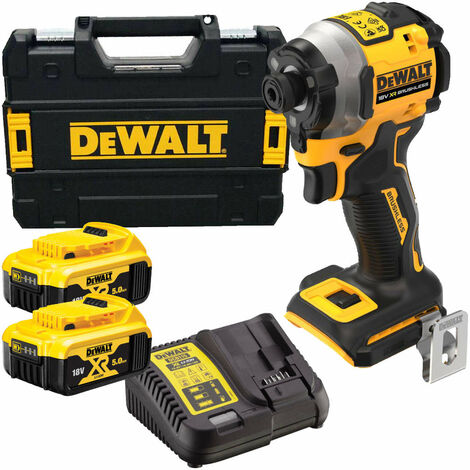 DeWALT DCF850P2T 18V XR Ultra Compact Impact Driver With 2 x 5Ah Batts