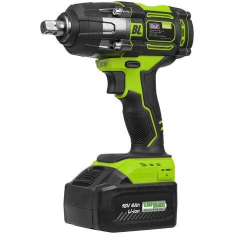 Sealey CP650LIHV Cordless Impact Wrench 18V 4Ah Lithium-ion 1/2"Sq ...