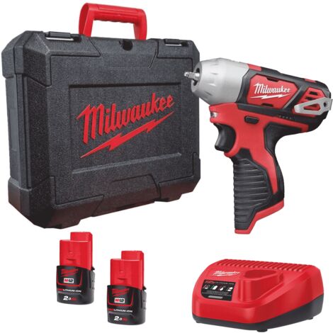 Milwaukee M12BIW14-202C 12V Sub Compact 1/4-inch Impact Wrench Kit ...
