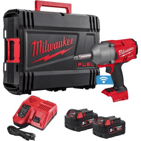Milwaukee M18ONEFHIWF12E-502X ONE-KEY&x2122 1/2 Extended Anvil High ...