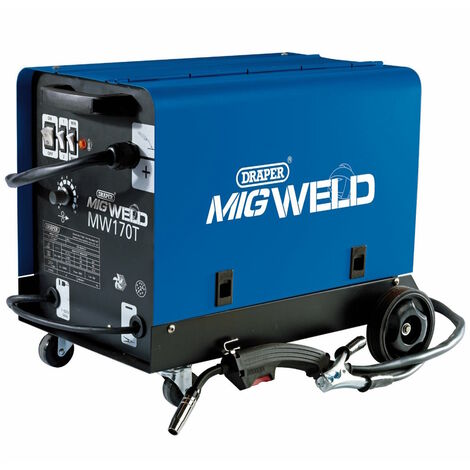 Draper MW170T Gas/Gasless MIG Welder, 160A - (71095)
