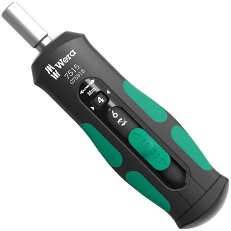 Wera Torque Wrench Screwdriver 1/4" Hex 7515 Kraftform Safe Torque ...