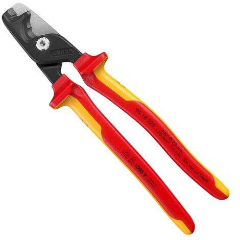 Knipex 95 18 225 StepCut XL VDE Insulated Cable Shears Cutters Step Cut ...