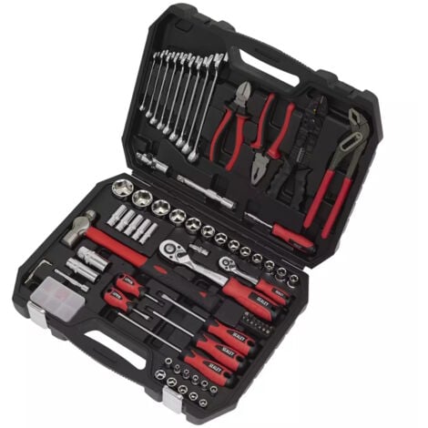 Sealey AK7400 1/4" 1/2" Mechanic's Tool Kit 100 Piece Set