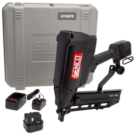 Senco 3VS7002N GT40FS Gas Cordless Fencing 25mm Stapler Kit 2 x 1.6Ah NIMH Batteries