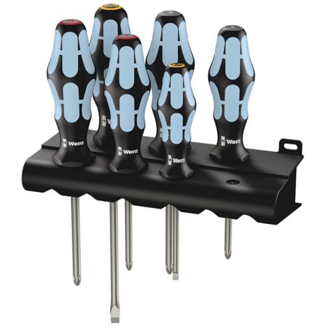 Wera 032063 6 Piece Kraftform Plus Stainless Steel Screwdriver Set Baby ...