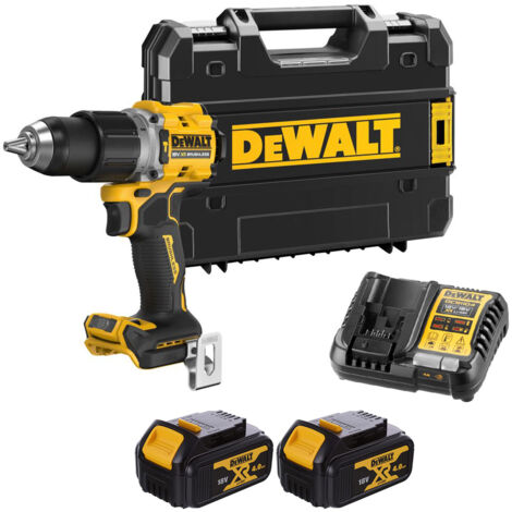 DeWALT DCD805M2T GB 18V XR Brushless Hammer Drill Driver Kit 2x 4.0Ah Batts Charger amp TSTAK Case