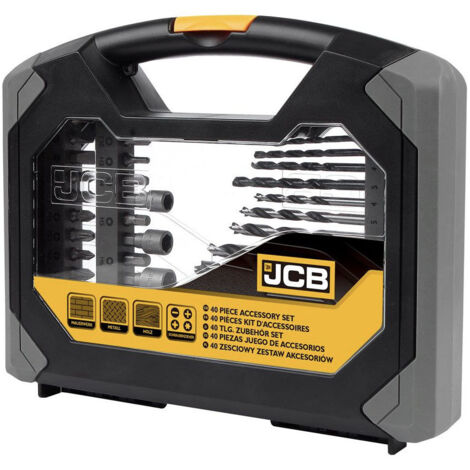JCB 40PC Combinaion Drill And Bit Set