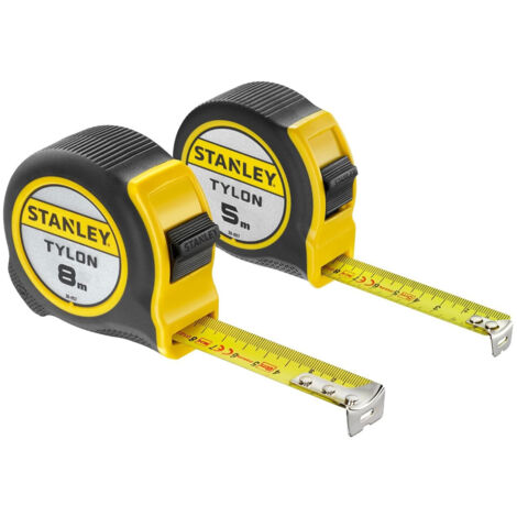 STANLEY STHT0-74260 Tylon tape measure double pack, 5m + 8m