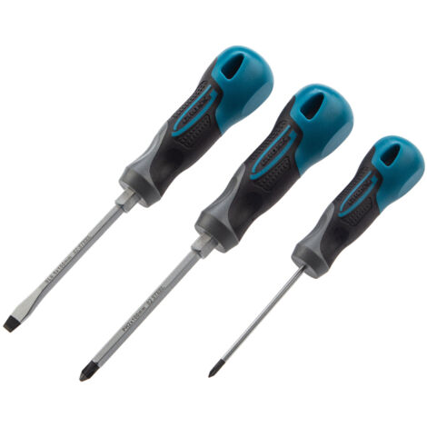 Gross 12167 3pcs Combination Screwdriver Set, S2 steel and triple ...