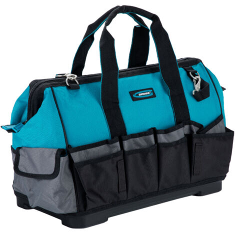 Gross 902739 Tool Bag Handwerker with 42 pockets, plastic bottom and ...
