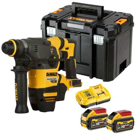 DeWalt DCH333X2 54V Flexvolt SDS Plus Hammer Drill With 2 x 9Ah Batteries