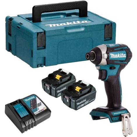 Makita DTD154RTJ 18V LXT Impact Driver - 2 x 5.0Ah Batteries, Charger & Makpac 2 Case