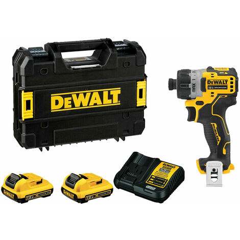 DeWALT DCF601D2 Cordless 12V XR Brushless Screwdriver With 2x2Ah Batts ...