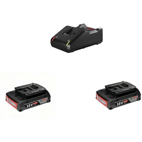 Bosch Professional GAL 18V-40 18V Compact Charger With 2x GBA 18V 2Ah ...