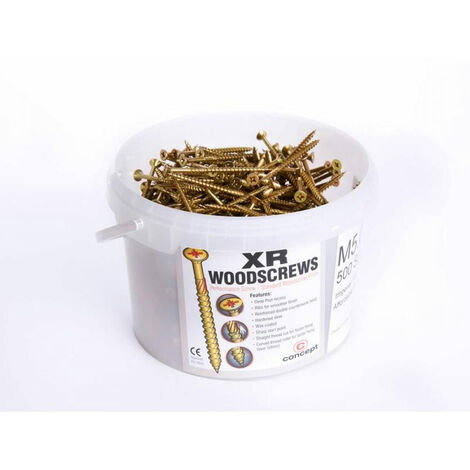 XR Gold Professional Woodscrews TUBS - 4x70 (box of 700)