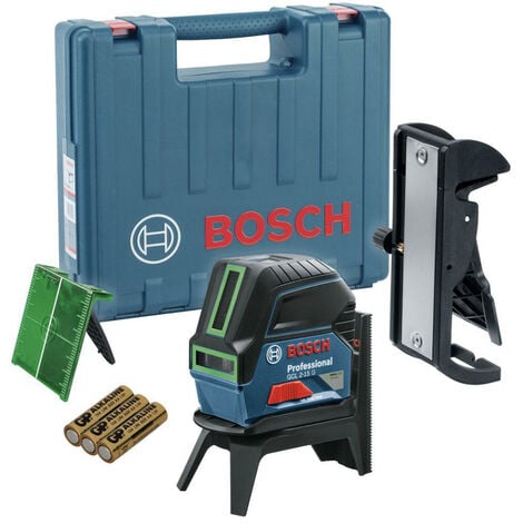 BOSCH GCL-2-15G 15m Self Levelling GREEN Cross Line Laser & Plumb Level With Case