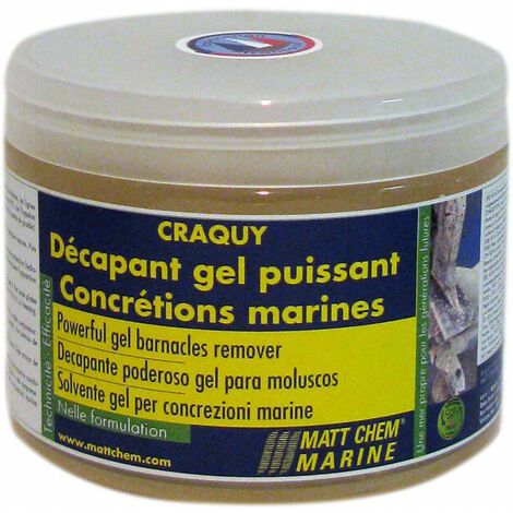 Decapant gel pour concretions marines - MATT CHEM - 500 ml