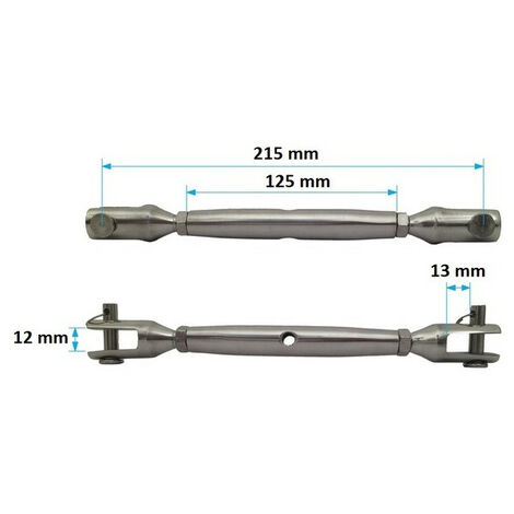 Ridoir inox 12 mm - ORANGEMARINE