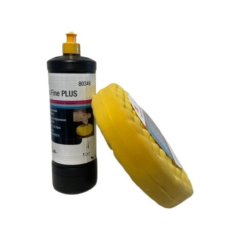 3M 80349 PASTA ABRASIVA EXTRA FINE 1 LITRO + 3M 50875 SPUGNA DOPPIA ...