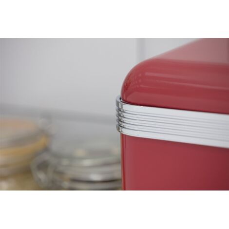 Swan Retro Bread Bin Red