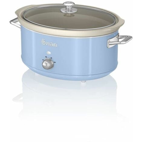 Swan 6.5L Slow Cooker Retro Blue
