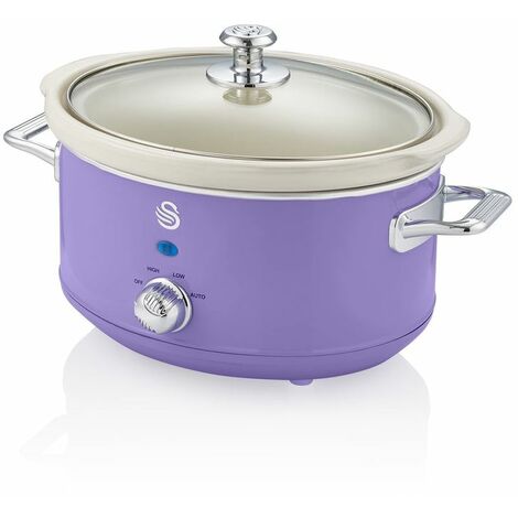 Swan 3.5L Slow Cooker Retro Purple