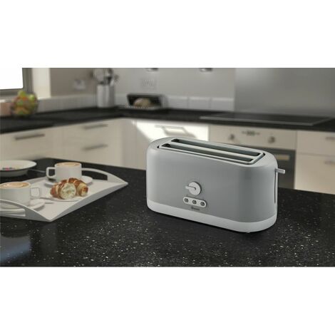 Swan 4 Slice LongSlot Grey Toaster