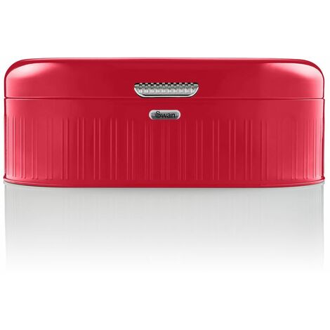 Swan Retro Bread Bin Red