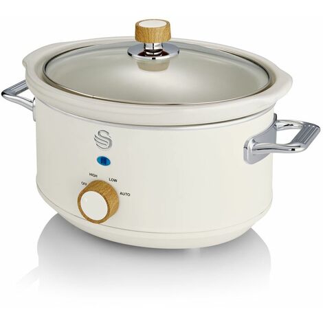 Swan 3.5L Slow Cooker Nordic White