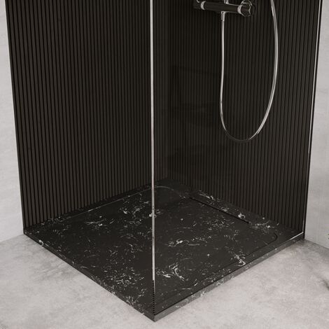 Receveur de douche en pierre naturelle extra plat à poser 80x80cm ...