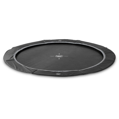 Trampoline de sport enterré au niveau du sol EXIT InTerra ø244cm - noir
