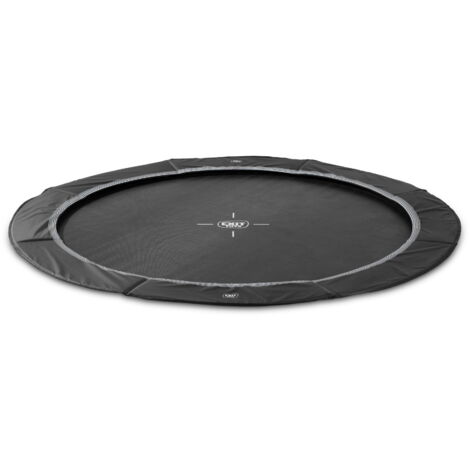 Trampoline de sport enterré au niveau du sol EXIT InTerra ø366cm - noir