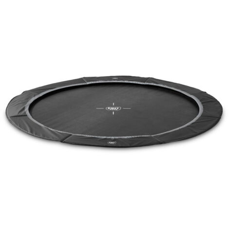 Trampoline de sport enterré au niveau du sol EXIT InTerra ø305cm - noir