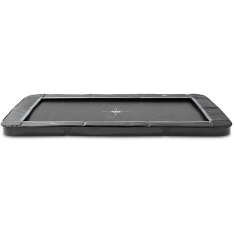 Trampoline de sport enterré au niveau du sol EXIT InTerra 244x366cm - noir
