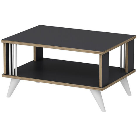 Table de salon moderne avec 2 étages rectangulaires diverses couleurs ...