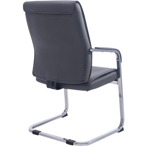 Chaise XXL Anubis lot de 2 assises renforcées gris anthracite pour ...
