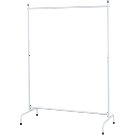 Support de cintre en métal idéal pour l'entrée avec un cadre blanc