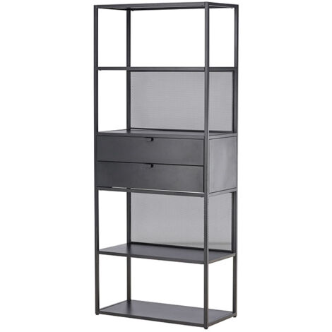 Schubladen Regal Schwarz